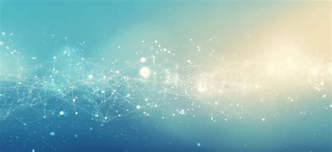 abstract digital network connections with glowing nodes and lines