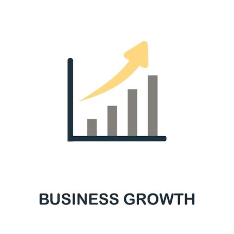 Premium Vector Business Growth Icon Monochrome Simple Business Growth Icon For Templates Web