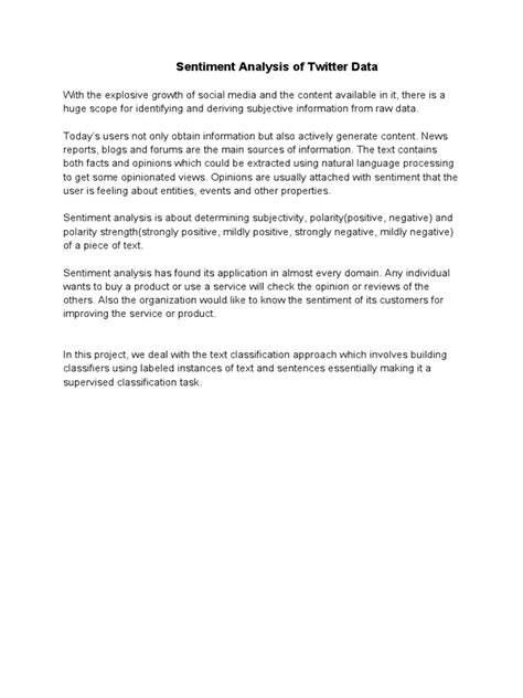 Sentiment Analysis of Twitter Data | PDF