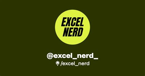 Excelnerd Twitter Instagram Facebook Linktree