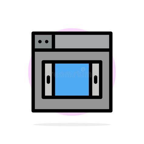 Web Design Mobile Abstract Circle Background Flat Color Icon Stock Vector Illustration Of