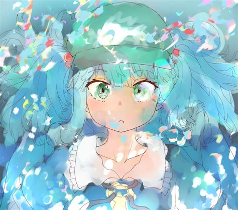 Safebooru 1girl Blue Eyes Blue Hair Closed Mouth Eyebrows Visible