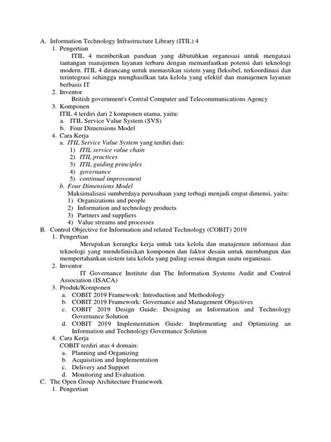 Cobit Itil Togaf Iso Pdf