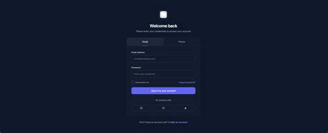 우아한 다크 모드 로그인 템플릿 스타트업풀