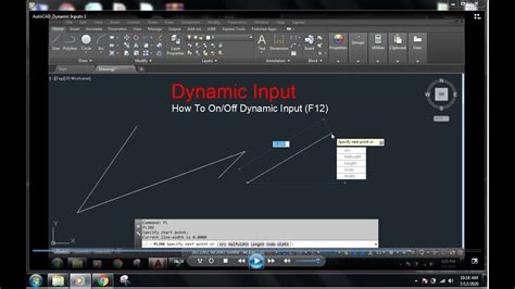 Autocad Dynamic Inputs In Hindi Youtube