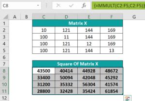 Excel Matrix Multiplication Example Formula How To Do