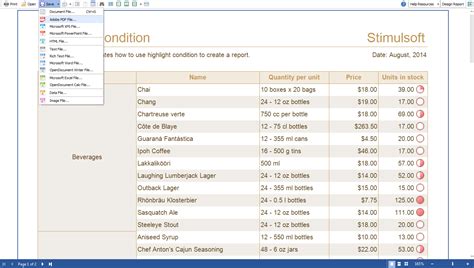 reporting tool for framework web reports for asp export to
