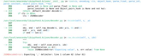 Python How To Fix A Jsondecodeerror Stack Overflow