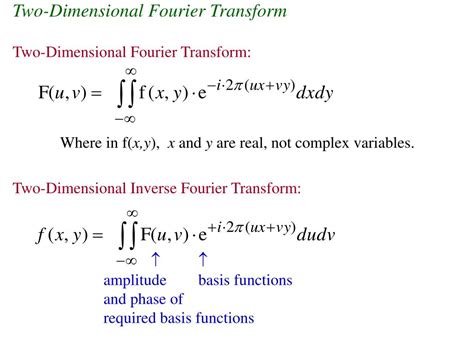 Ppt Lecture 5 Imaging Theory 3 6 Plane Waves And The Two Dimensional Fourier Transform