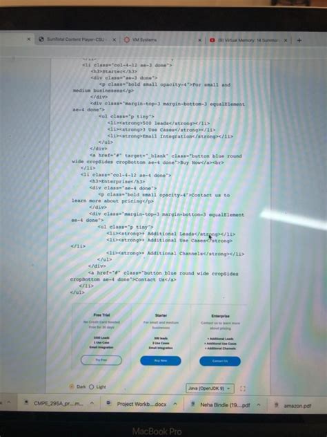 Solved You Are Given The HTML Code And A Mockup In The Chegg