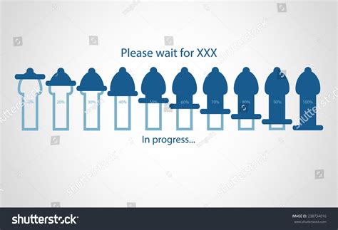 Putting Condom Loading Bar 10 100 Stock Vector Royalty Free 238734016 Shutterstock