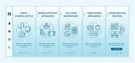 Resource Efficiency Onboarding Vector Template Light Effective Energy Vector Light Effective
