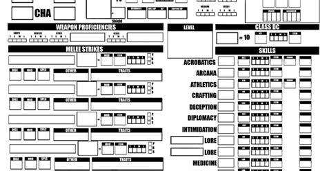 Gailys Pf2e Character Sheet V1 0 Pathfinder2e