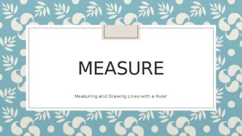 Measure How To Use A Ruler By John Kelley Teachers Pay Teachers