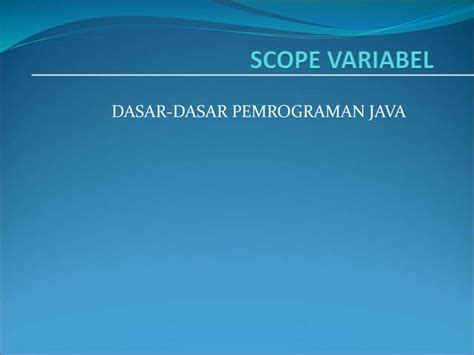 Pertemuan Ke 4 Variabel Dan Konstanta Ppt