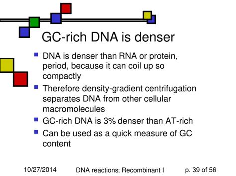 Biochemistry Dna Reactivity Recombinant Dna I Ppt