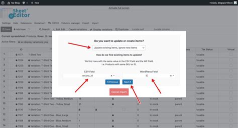 Bulk Edit Variation Stock In Woocommerce Using A Spreadsheet