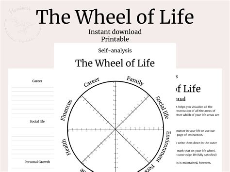 Life Balance Wheel Worksheet