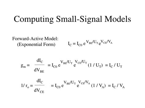 PPT Basic BJT Small Signal Model PowerPoint Presentation Free Download ID 1264315