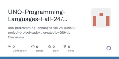 Github Uno Programming Languages Fall 24sudoku Project Those