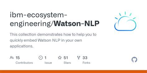 GitHub Ibm Ecosystem Engineering Watson NLP This Collection Demonstrates How To Help You To