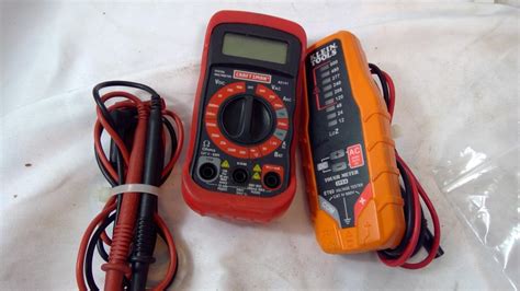 Klein Tools And Craftsman Voltage Tester And Multimeter 2 Pieces Property Room