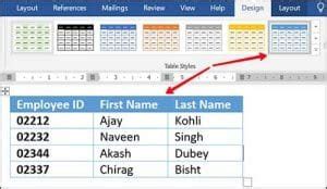 How To Create Table In MS Word In Hindi