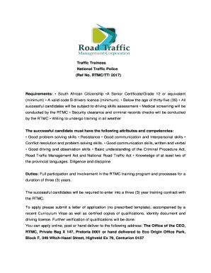 Rtmc Letter Of Application Fill And Sign Printable Template Online