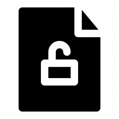 Data Document File Folder Unlock Icon Download On Iconfinder