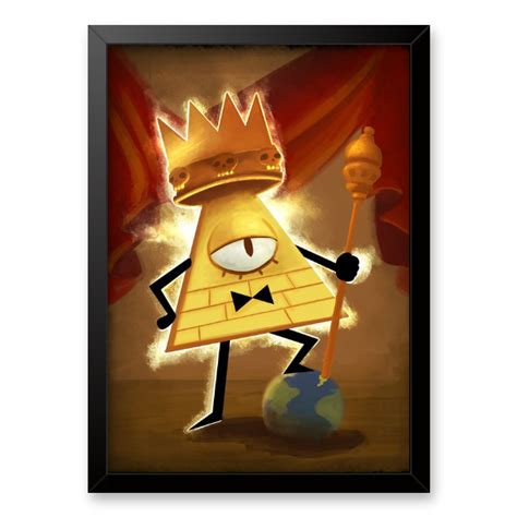 Quadro E Poster King Bill Gravity Falls Quadrorama