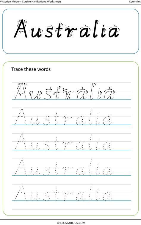 Modern Victorian Cursive Name Tracing Name Tracing Worksheets