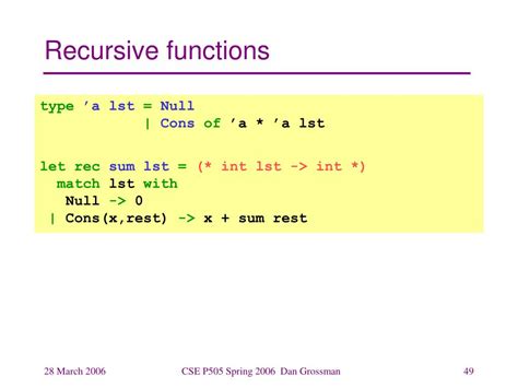 Ppt Csep505 Programming Languages Lecture 1 Intro Caml Functional Programming Powerpoint