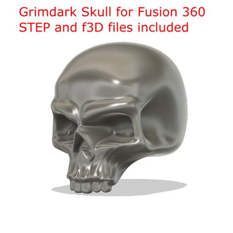 Free Stl File Grimdark Skull For Use In Fusion 360・3d Printer Design To Download・cults