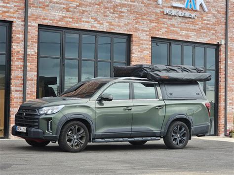 렉스턴스포츠칸 피크캡 스마트 캐노피탑 다치 루프탑텐트 다치270도어닝 이전설치까지 오버랜딩셋팅 완료 테일게이트 파티