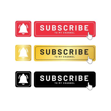 subscribe button like, dislike and bell notification icons in line and filled style 49343870 ...