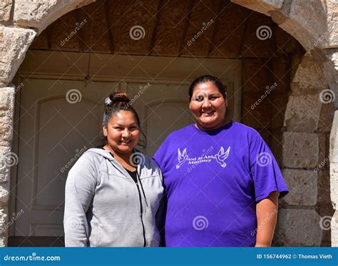 Arizona San Carlos Apache Reservation Two Young Apache Women