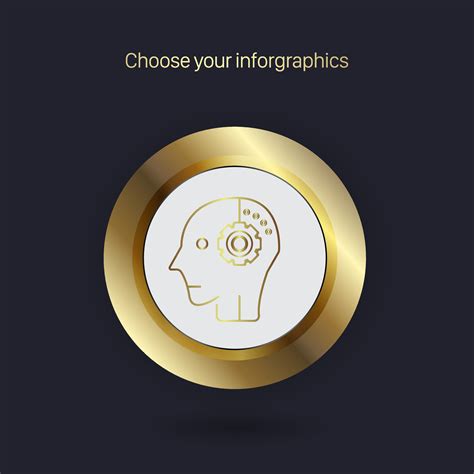 Ai Head Vector Infographic Template With Luxury Circles Elements