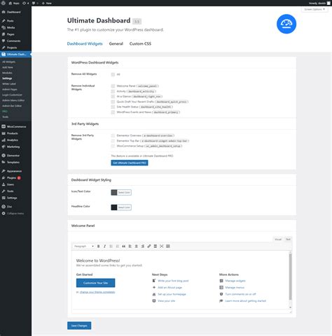 how to customize your wordpress dashboard bluehost