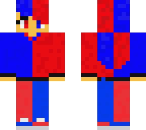 Red And Blue Minecraft Skin