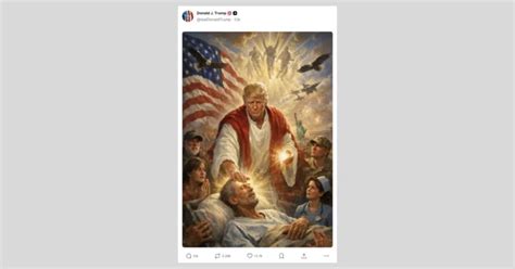 “trumps Ai ‘christ Image Triggers Rare Backlash From Religious Allies