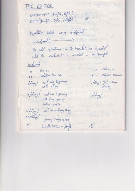 1980s Icl Tme Editor Rcomputerhistory