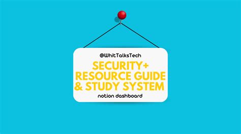 The Ultimate Notion Security Study Dashboard Organize Focus And Succeed