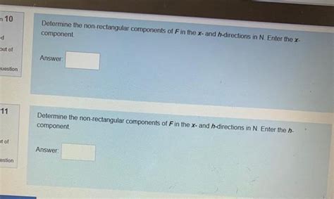 solved force f in rectangular x y components is given by