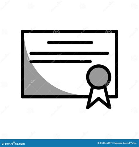 Illustration Vector Graphic Of Certificate Icon Stock Vector Illustration Of Vector Award