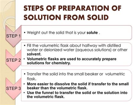 Chemistry Preparation Of Solution Pptx Chemistry Science