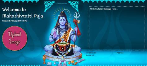 Free Maha Shivaratri Invitation Card And Online Invitations