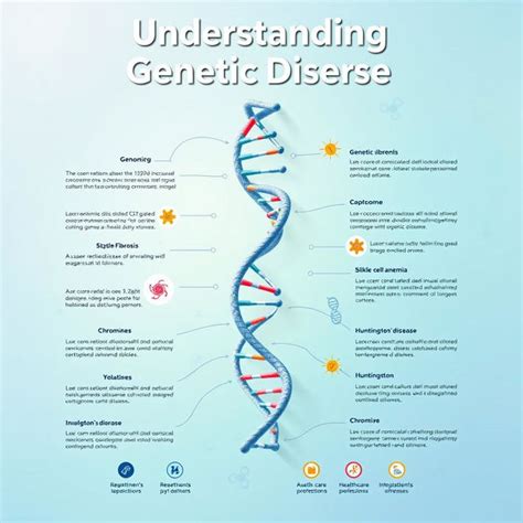 Unveiling Genetics Vibrant Poster On Genetic Disorders