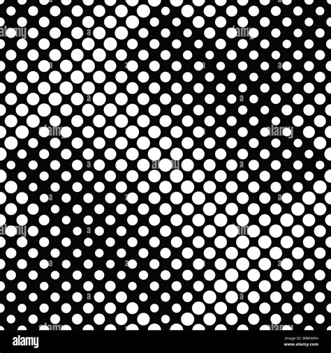 Seamless Monochrome Geometrical Circle Pattern Background Design