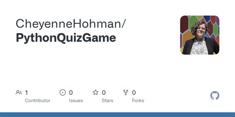 GitHub CheyenneHohman PythonQuizGame