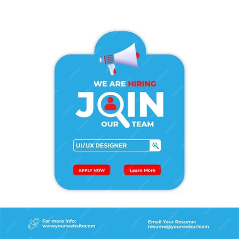 Premium Vector Were Hiring Vector Banner Design Employee Vacancy Announcement
